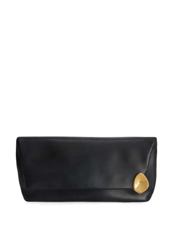 Jil Sander Jewel Pochette Clutch Black Editorialist