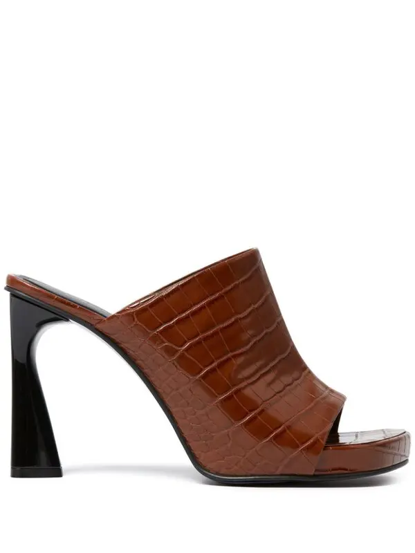 Stella McCartney Elsa Cocco Mules - Brown