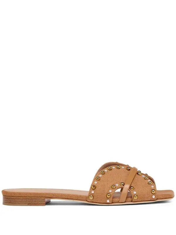 MALONE SOULIERS Keke Slides - Brown