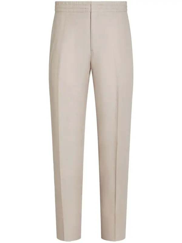 Zegna Linen Straight-leg Trousers