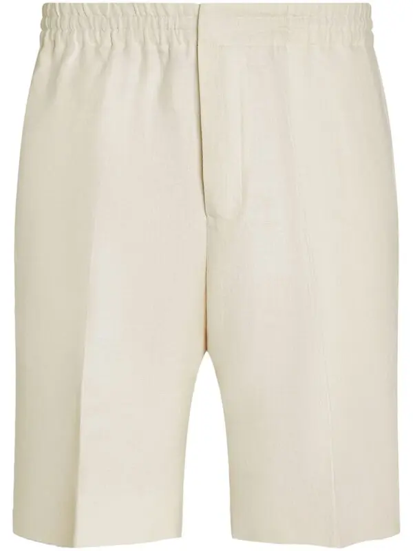 Zegna Linen Shorts - Neutrals