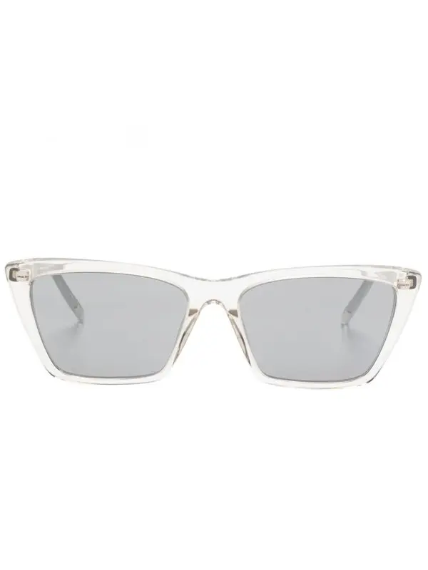 Saint Laurent Sl 737 Mica Thin Sunglasses - Neutrals