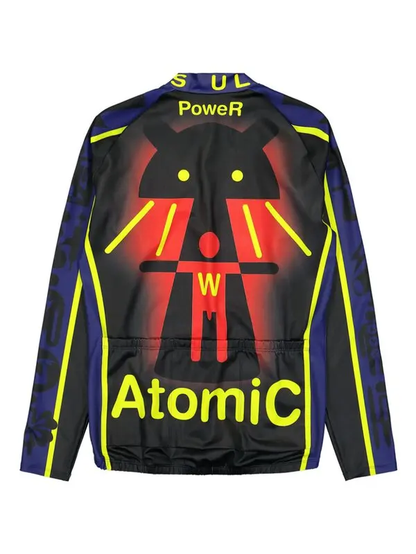 WALTER VAN BEIRENDONCK Atomic Cycling Top - Blue