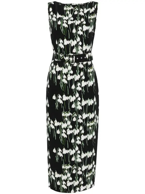 Bernadette Lucille Midi Dress - Black