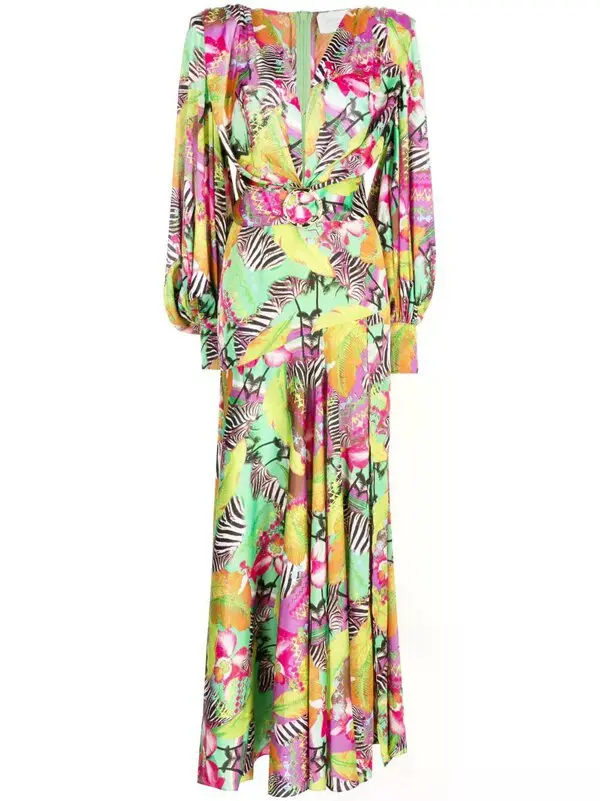 Bronx And Banco Abstract-print Long Dress