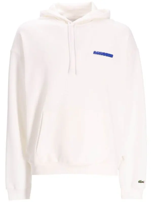 Lacoste Logo-print Hoodie - White
