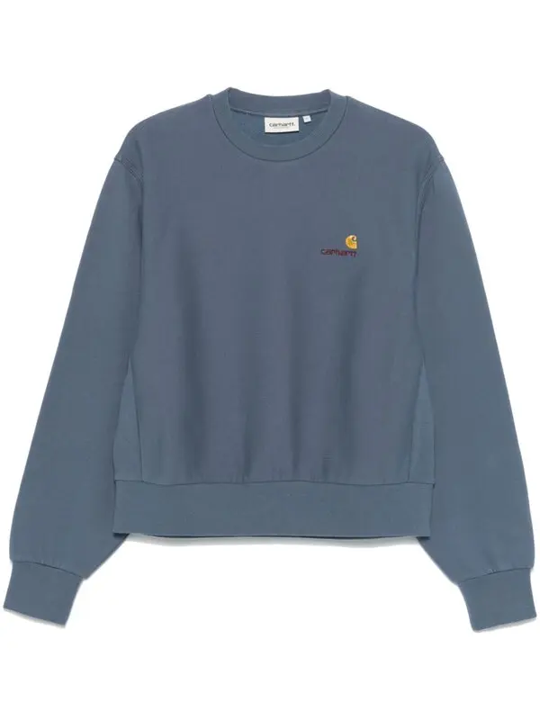 Carhartt Work In Progress American Script Sweatshirt - Blue