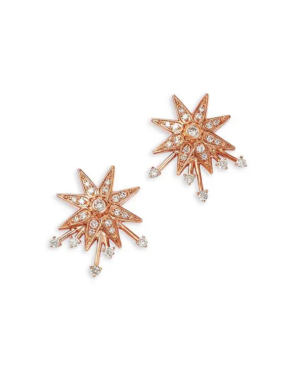 Bloomingdale'S Diamond Starburst Drop Earrings - Pink