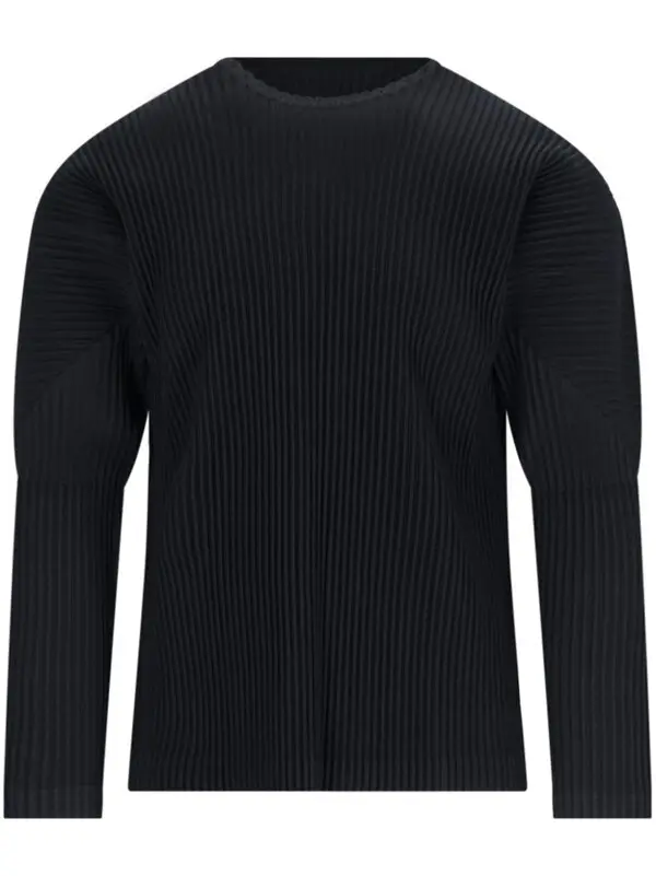 Issey Miyake Ribbed Long Sleeve Top
