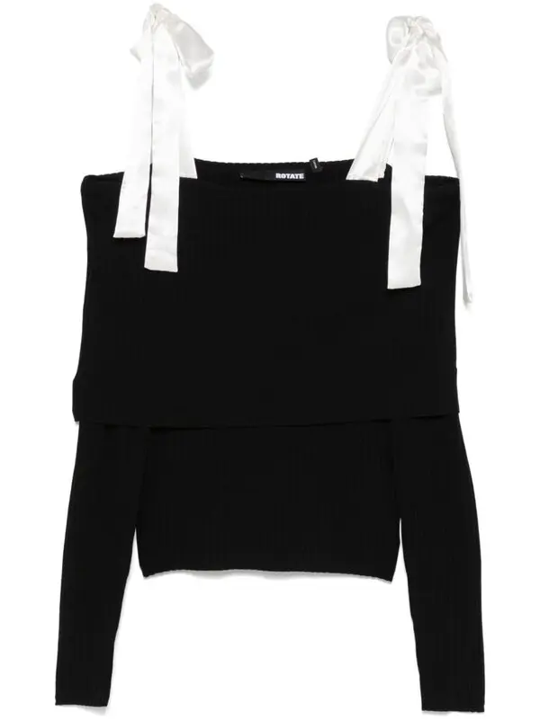 Remain Birger Christensen Off-shoulder Top - Black
