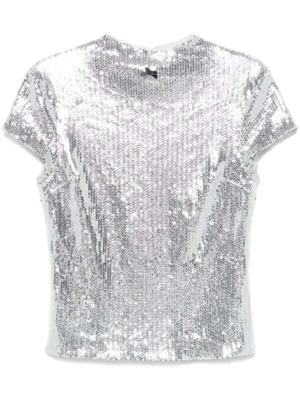 Remain Birger Christensen Sequinned Cap-sleeve Top