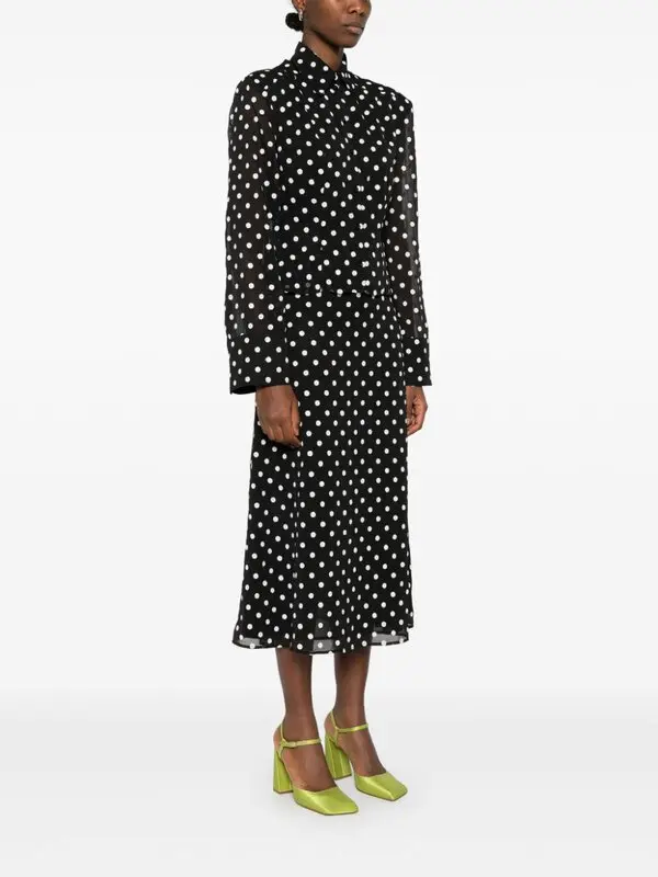 Remain Birger Christensen Polka Dot Chiffon Shirt