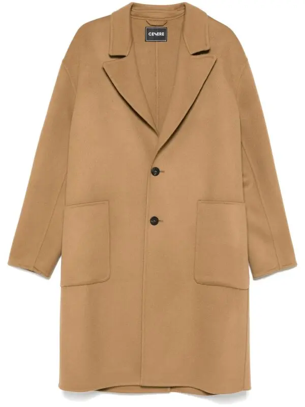 CENERE GB Single-breasted Coat - Brown