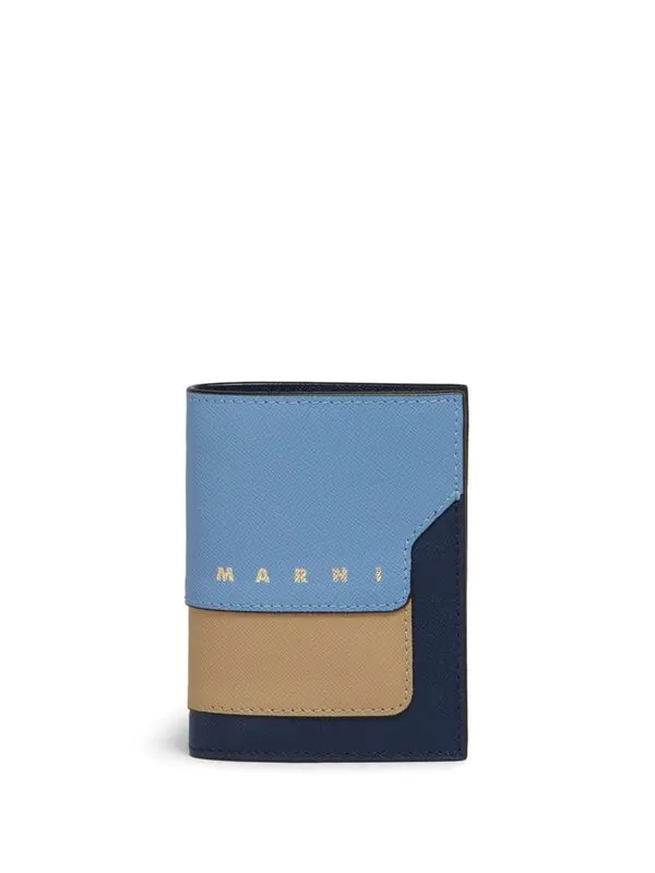 Marni Bi-fold Leather Wallet - Blue