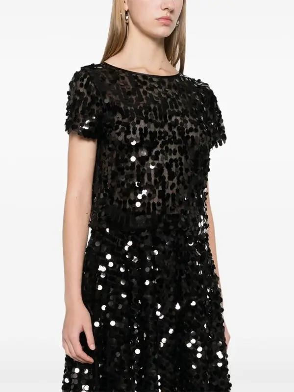 BLANCA VITA Sequinned Top