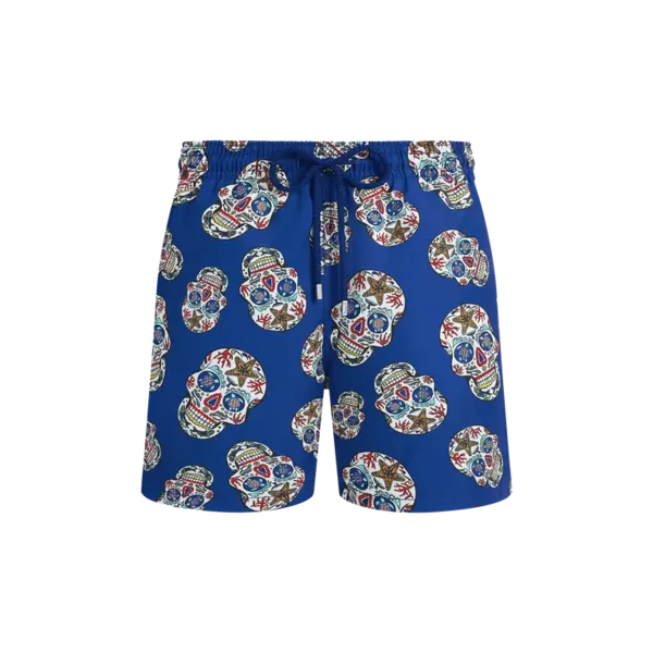 Vilebrequin Stretch Swim Trunks Día De Muertos Swimsuit Moorise