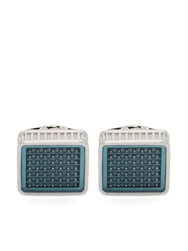 Tateossian Cufflinks Squared Palladium Polished Accessories
