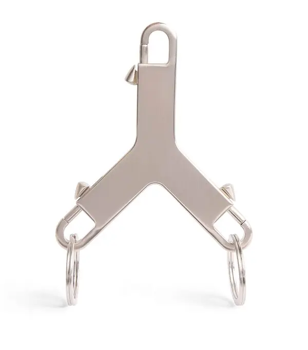 Rick Owens Cerberus Keychain In Silver - 30% Off | Editorialist