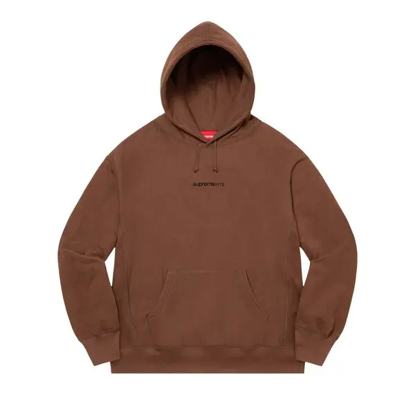 Supreme Number One Hooded Sweatshirt - Brown