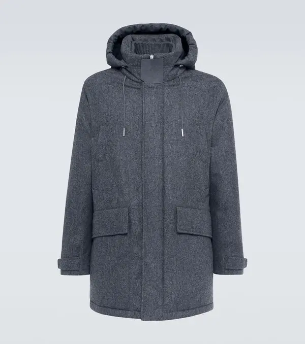 Zegna Wool Down Coat