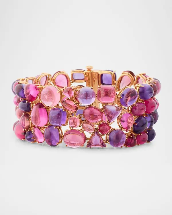 ROBERT ERICH 18k Rose Gold Gemstone And Diamond Bracelet