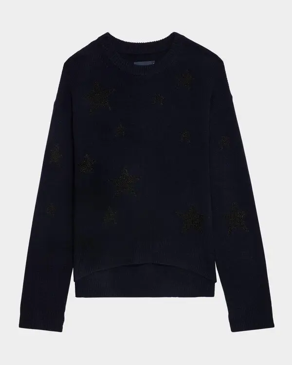 Zadig&Voltaire Markus Stars Cashmere Sweater - Encre