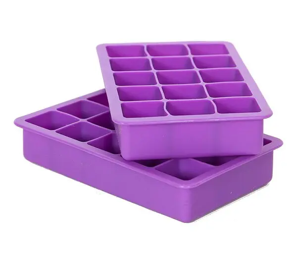 ELBEE HOME 15 Cube Silicone Ice Cube Mold
