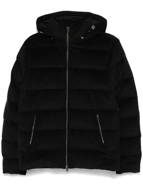 Herno Corduroy Down Jacket - Black