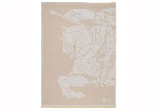Burberry Ekd Wool Blend Scarf