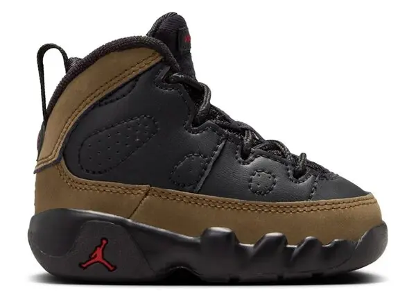 JORDAN 9 Retro Sneakers - Black/true Red/light Olive