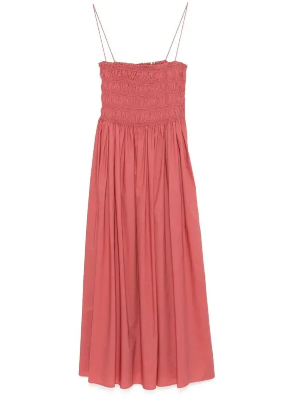Matteau Shirred-panel Maxi Dress - Pink
