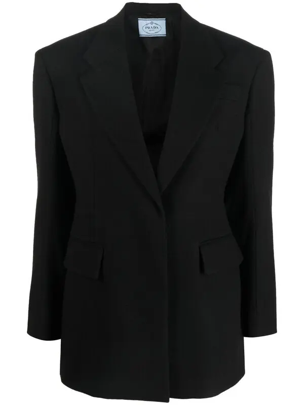 Prada Button-front Tailored Blazer