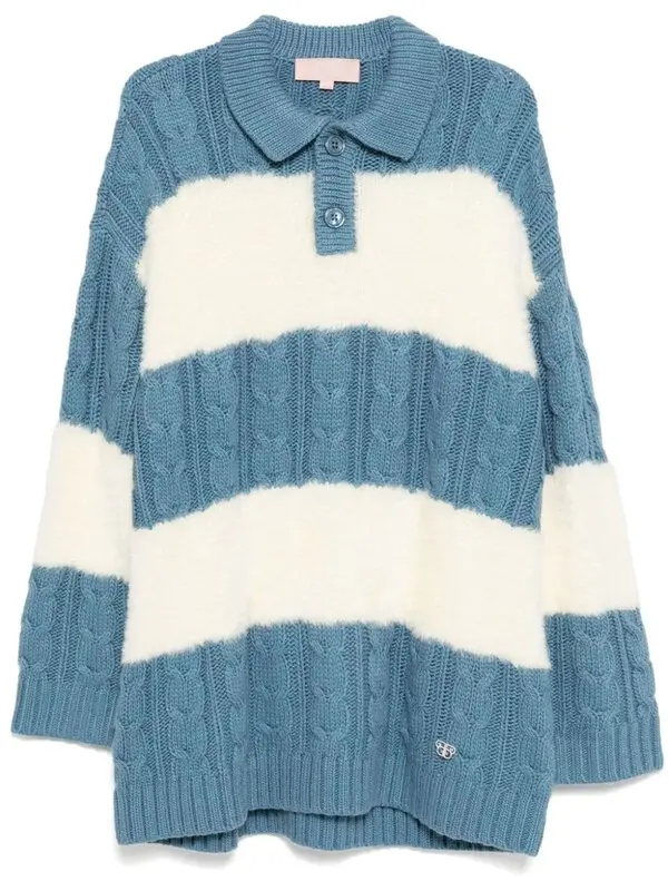 BAPY BY *A BATHING APE® Logo Plaque Striped Jumper
