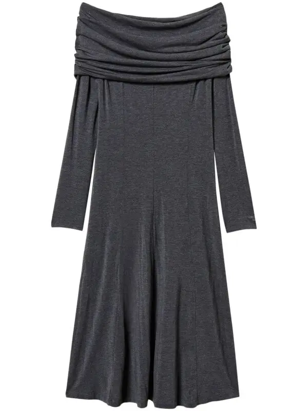 TWINSET Off-shoulder Midi Dress