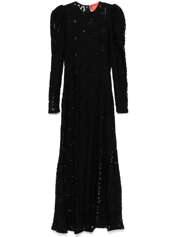 chinese dress ladies Fit and flare black maxi swing summer chiffon dress 5153  Xiaolizi