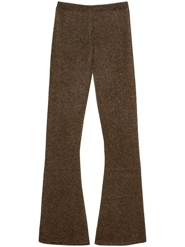 TWINSET Lurex-detailing Flared Trousers