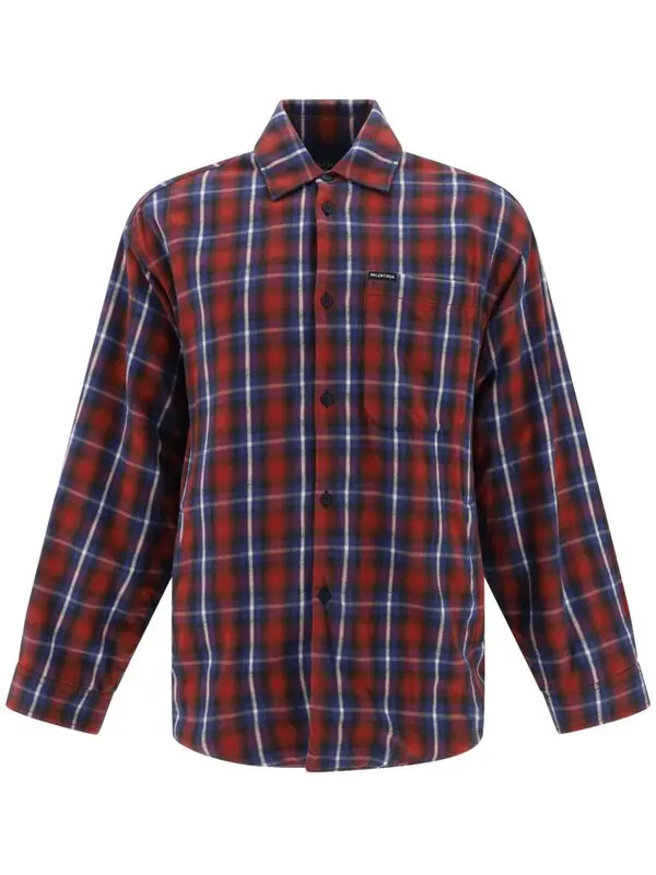 Balenciaga Check-print Lined Shirt