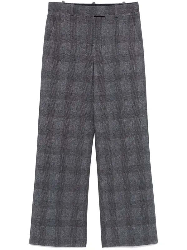 CIRCOLO 1901 Checked Trousers - Blue