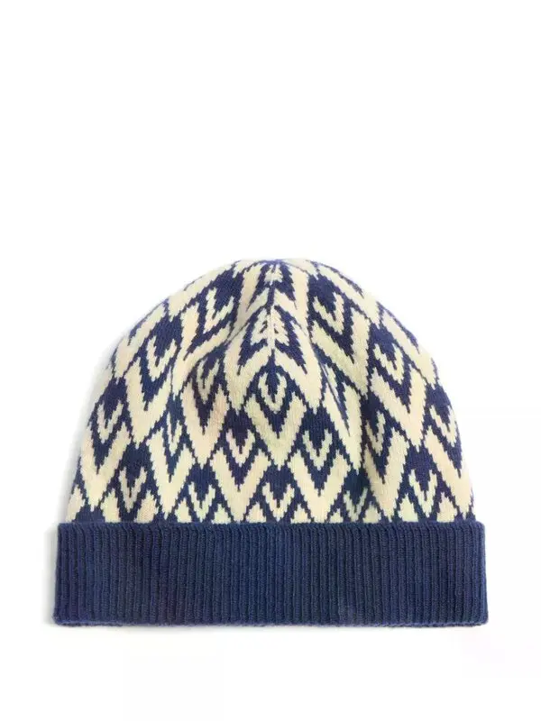 Valentino Garavani Wool Beanie - Blue