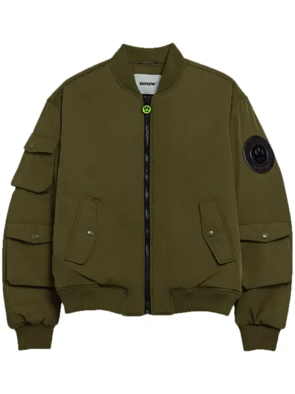BARROW Logo-appliqué Bomber Jacket