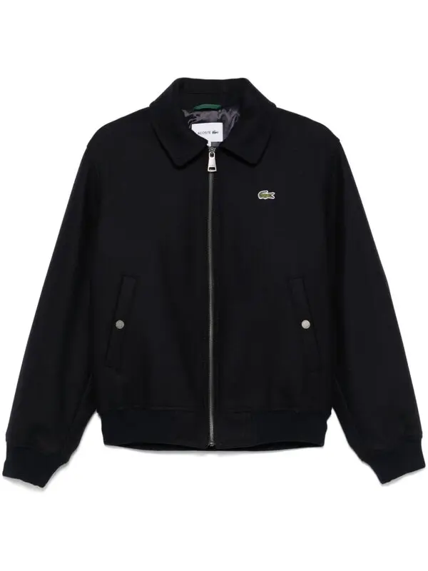 Lacoste Padded Wool-blend Bomber Jacket