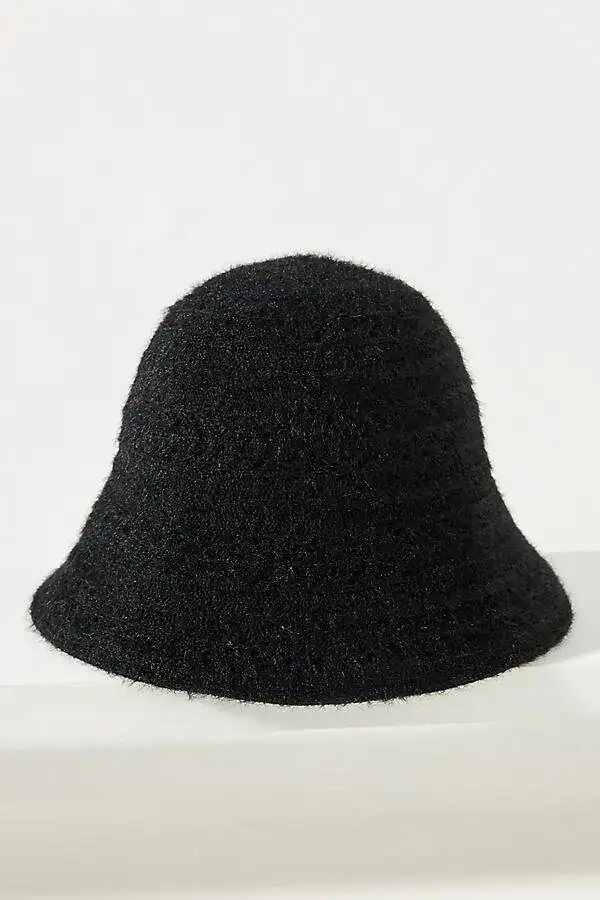 Anthropologie Crochet Knit Bucket Hat In Black - 32% Off  display picture 3