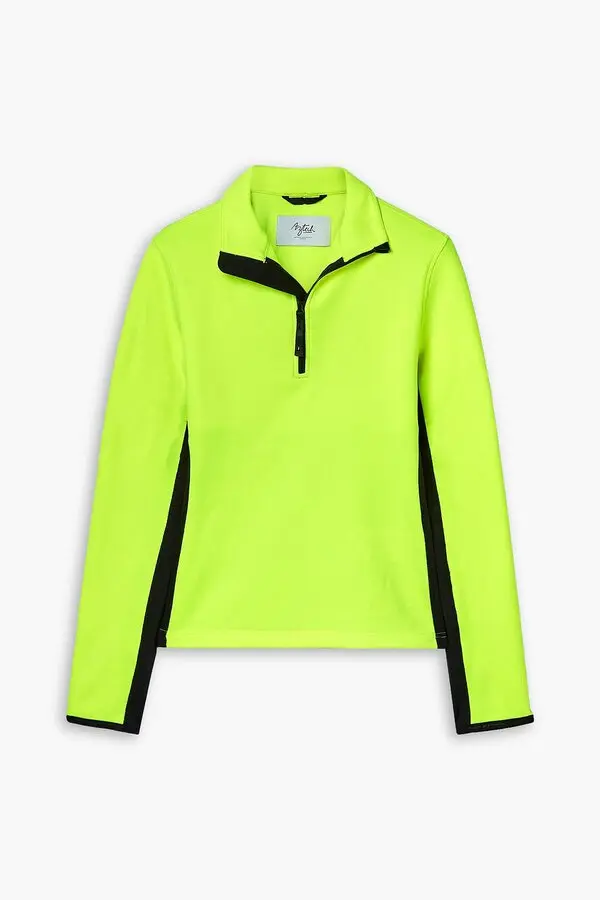 Aztech Mountain Paneled Stretch And Ripstop Sweatshirt - Bright Yellow