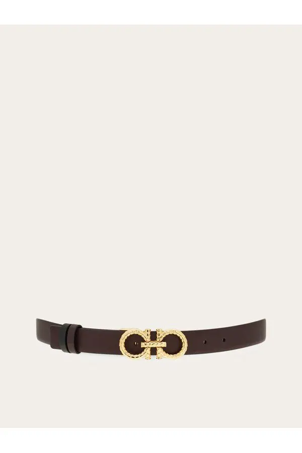 FERRAGAMO Adjustable And Reversible Gancini Belt