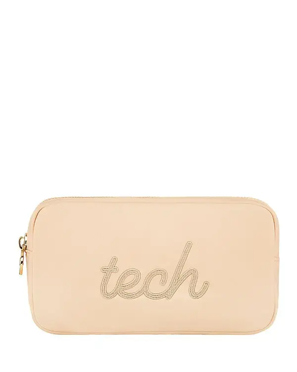 Stoney Clover Lane Embroidered Small Pouch - Sand