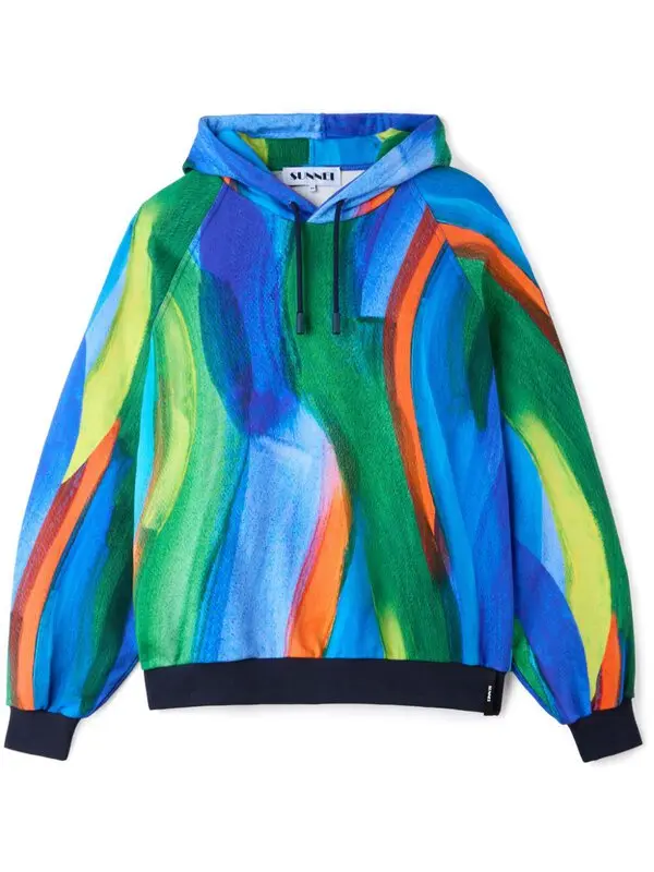 Sunnei Embroidered Eiws Hoodie