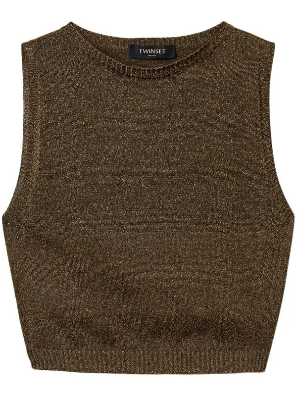 TWINSET Lurex Knit Top