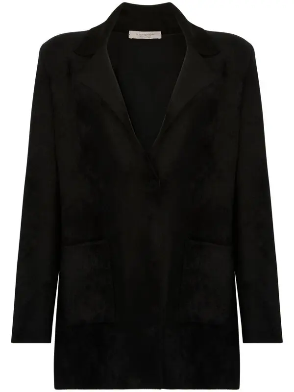 D.exterior Single-breasted Blazer