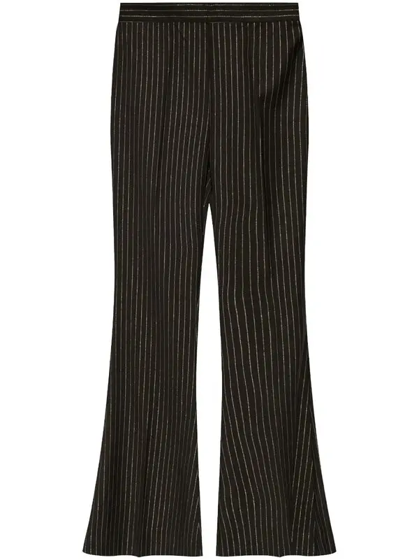 GESTUZ Pinstriped Flared Trousers