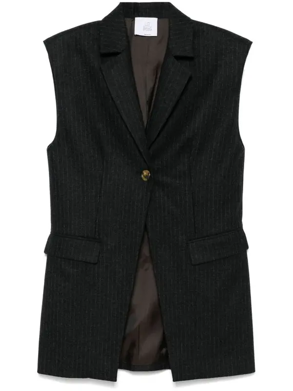 LE SULLY STUDIO Pinstriped Gilet